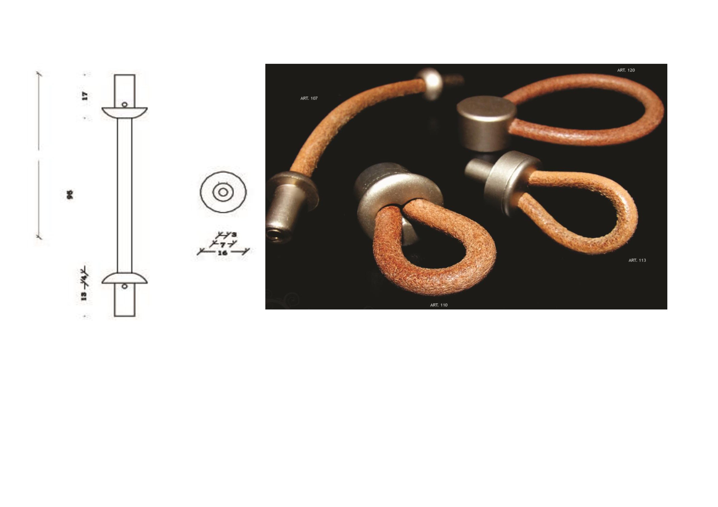 Product - poignée à corde, cuir